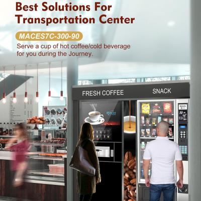 China Supply Commercial Floor Standing Coffee Machine Self Service Coffee Vending Machines for sale