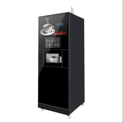 China EVOACAS Smart Coffee Vendo Machine Coin Bill Credit Card Payment for sale