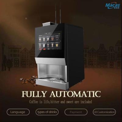 China Smart Touch Screen Cafe Vending Machine For Commercial Use for sale
