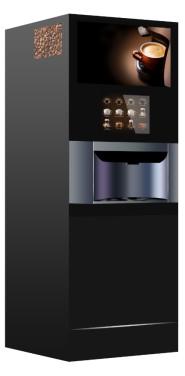 China MACAS Coffee Vendo Machine Cafe Vending Machine With 27inch Advertising Screen for sale