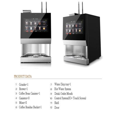China Stainless Steel Bean To Cup Coffee Vending Machine The Perfect Addition to Your B2B Coffee Business for sale