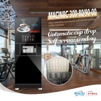 China More Than 12 Drinks Bean To Cup Coffee Vending Machine In Black For Tea And Other Beverages for sale