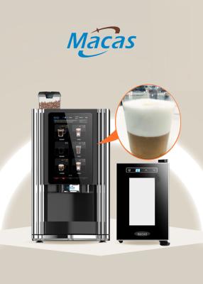 China Self Service Automatic Fresh Milk Coffee Vending Machine 220V 50Hz for sale