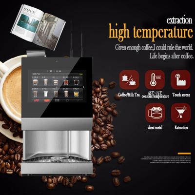 China Macas Bean To Cup Coffee Vending Machine with 15.6inch Touch Screen for sale