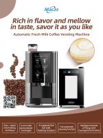 China Easy Adjustment Commercial Coffee Vending Machine R600a Refrigerants for sale