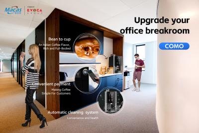 China Intelligent And Compact Bean To Cup Coffee Vending Machine For OCS Deployment By Evoacas for sale