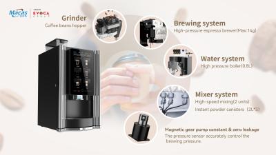 China Bean To Cup Coffee Vending Machine providing fresh coffee drinks quickly with minimal maintenance for busy public areas for sale