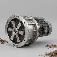 China Negative Pressure Rotary Feeder Valve Featuring Reinforcing Ribs Impeller and 200 Flange Size Suitable for Bulk Material Processing for sale