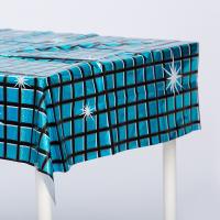 China Rectangle Laser Pet Film Disco Event Table Cloths For Indoor And Outdoor Party Decoration for sale
