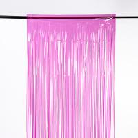 China Colorful Macaron Pink Fringe Backdrop Decoration For Living Room Background Wall Installation for sale