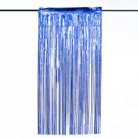 China Vibrant Plastic Fringe Curtain Adds Surprise And Fun To Birthday Party Decor Blue Fringe Curtain for sale
