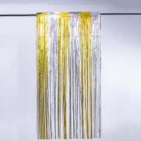 China Modern Tassel Gold Foil Curtain Backdrop Event Supplies For Party Decor Adding Surprise And Fun for sale