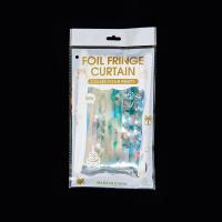 China Shiny Plastic Fringe Glitter Foil Curtain For Party Decoration / Metallic Foil Curtain for sale