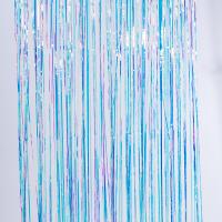 China Colorful Plastic Fringe Foil Backdrop Curtain For Birthdays Weddings And Celebrations for sale