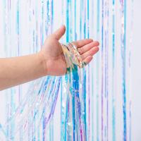 China Shimmery Party Dressing Metallic Fringe Backdrop For Birthday Wedding And More Easy To Hang Indoor / Outdoor Party Decor for sale