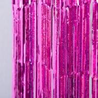 China Laser Foil Curtain Fringe Christmas Party Decoration Indoor / Outdoor Waterproof PET for sale
