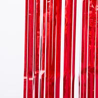 China Eye Catching Multi Color PET Metallic Fringe Curtain For Chirstmas Fringe Backdrop for sale