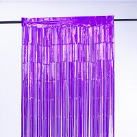 China Festive Holiday Decor Laser Foil Curtain For Chirstmas / Birthday / party city door fringe for sale