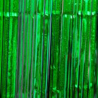 China Multi Color Laser Rain Green Foil Curtain Backdrop For Festive Wall Decor With Various Designs for sale