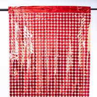 China Assorted Grid Rain Silk Foil Square Curtain For Party Dressing Background Wall ISO9001 for sale
