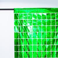 China Party Dressed Modern  Square Foil Fringe Curtain for Living Room Background Wall for sale