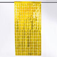 China Assorted Waterproof Foil Party Dressing Square Foil Curtain For Living Room Setting for sale