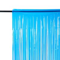 China Modish Blue Foil Fringe Curtain For Living Room Decoration Waterproof / Anti Bacterial Fringe Backdrop for sale