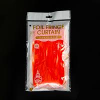 China Eco Friendly Disposable Fluorescent Multi Coloured Foil Curtain For Christmas Festival for sale