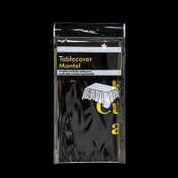 China Stylish Rectangle Black Disposable Tablecloths For Banquets Weddings And Parties for sale