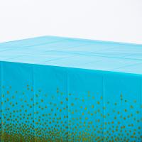 China CPP Film Rectangle Table Cloth Set Elegant CPP Cover For Indoor Outdoor Dining for sale