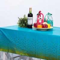 China CPP Film Rectangle Table Cloth Set Elegant CPP Cover For Indoor Outdoor Dining for sale