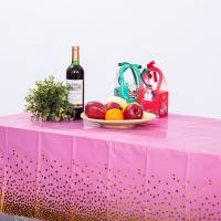 China CPP Printed Party Tablecloth Modern Fashion Rectangle Table Cover For Indoor Outdoor Celebrations for sale
