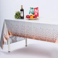 China Oilproof Waterproof Plastic Party Tablecloth Elegant For Formal And Informal Events for sale