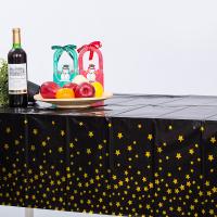 China Waterproof CPP Film Disposable Tablecloth Elegant CPP Table Cover For Wedding Banquet Outdoor Events for sale