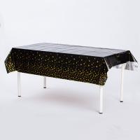 China Waterproof CPP Film Disposable Tablecloth Elegant CPP Table Cover For Wedding Banquet Outdoor Events for sale