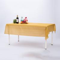 China Colorful PE Party Table Cover Outdoor Wedding Events Tablecloth 0.02mm-0.2mm for sale