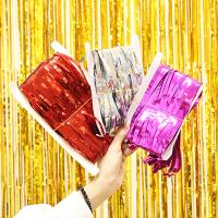 China Vibrant Bright Gold Foil Curtain In Festive Colors Bringing Excitement And Fun To Celebrations for sale