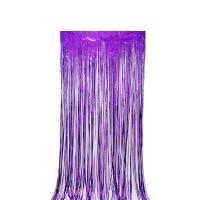 China Purple Party Fringe Curtain With Modern Design For Vibrant Event Decoration for sale