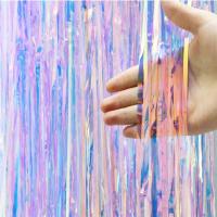 China Shiny Lightweight Fringe Glitter Foil Curtain For Indoor And Outdoor Events for sale