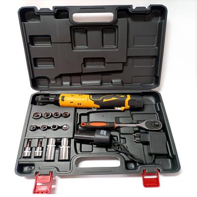 China 1500mAh 12V Lithium Electric Ratchet Wrench 90 Degree Angle 45NM Torque Tool for sale