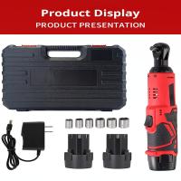 China Reversible 12V Battery Powered Ratchet Wrench 45NM 3/8 Inch Square Drive Electric Tool for sale