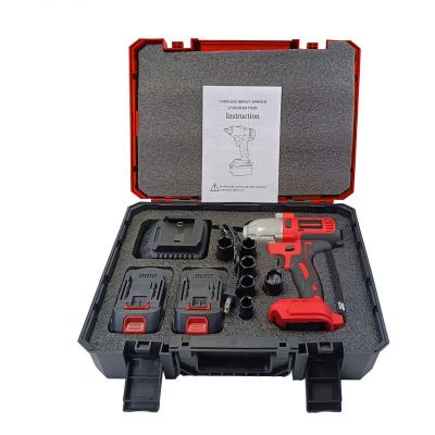 China 800N Ergonomic Grip Electric Wrench Tool Brushless Motor Lithium Battery 3/8 Square Chuck for sale