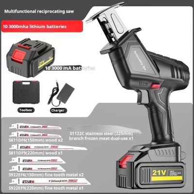 China 21V Rechargeable Portable Electric Saber Saw 50mm Cutting Depth Outdoor High Speed for sale