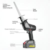 China 3000Mah Lithium Battery Electric Chain Saw Cordless Continuously Variable Speed for sale