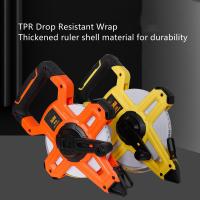 China 15mm 100m Anti-Aircraft Power Saving Rocker PVC Portable Tape Measure for Construction for sale