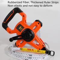 China 15mm 100m Anti-Aircraft Power Saving Rocker PVC Portable Tape Measure for Construction for sale
