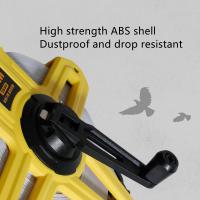 China 15mm 100m Anti-Aircraft Power Saving Rocker PVC Portable Tape Measure for Construction for sale