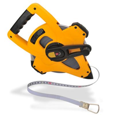 China 13mm x 30m Nylon Coated Steel Tape Measure Metric Engineers Scale Washable Anti Rust for sale