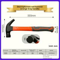 China Steel Claw Hammer Hand Tools Durable Rust Resistant With TPR Non-Slip Handle for sale