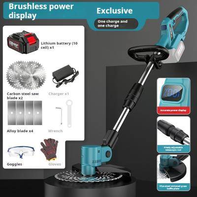 China Brushless Lithium Electric Lawn Mower 3000mAh 6000rpm Cordless Grass Cutter Lightweight for sale